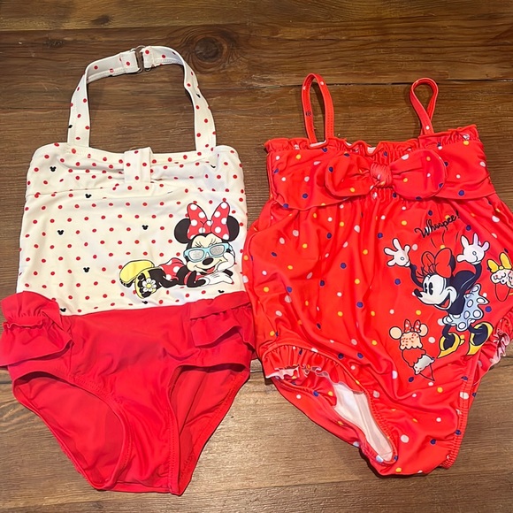 Disney | Swim | Two Disney Minnie Mouse Bathing Suits | Poshmark